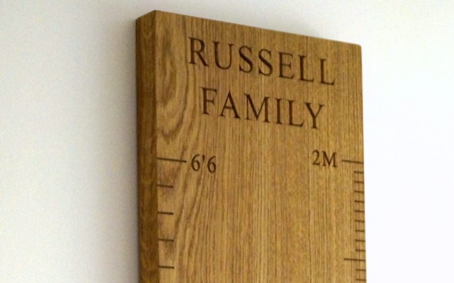 Personalised Wooden Wall Height Charts - MakeMeSomethingSpecial.com