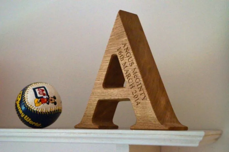 Engraved Alphabet Letters | MakeMeSomethingSpecial.com
