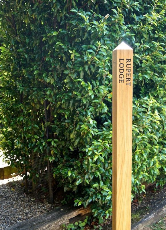 Engraved Oak Sign Posts | MakeMeSomethingSpecial.com