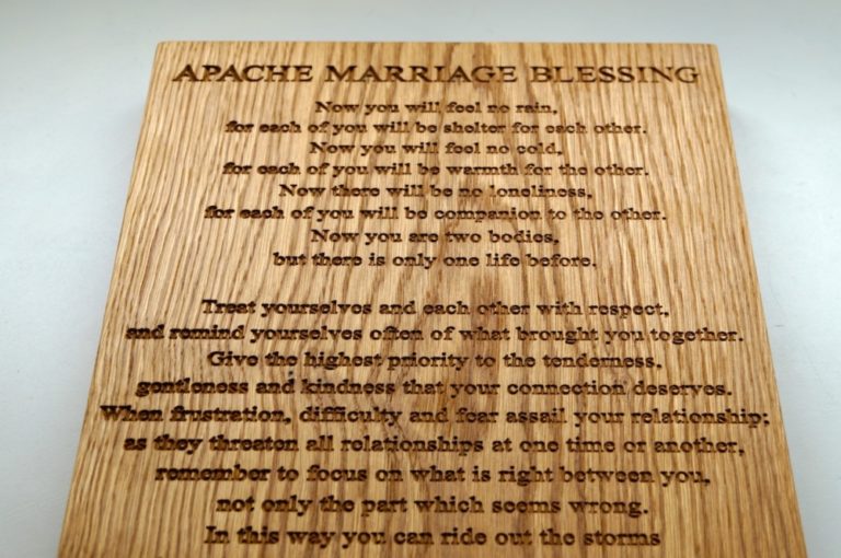 Apache Blessing Wall Plaque | MakeMeSomethingSpecial.com