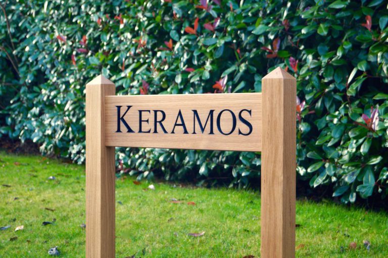 Premium Double Post House Signs | MakeMeSomethingSpecial.com