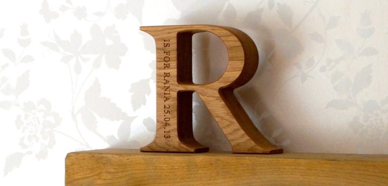 Engraved Alphabet Letters | MakeMeSomethingSpecial.com