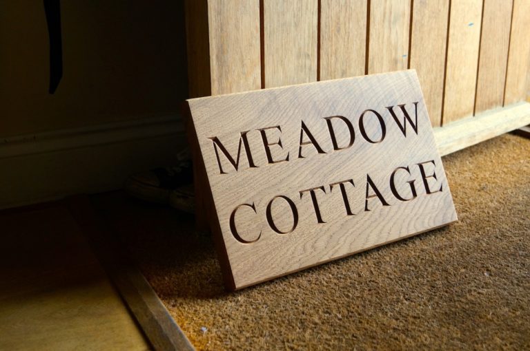Personalised Wooden Gate Signs | MakeMeSomethingSpecial.com