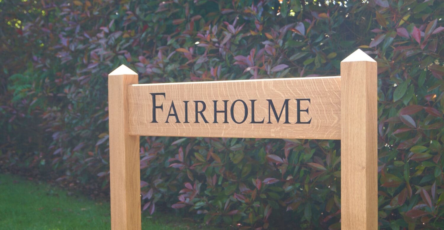 Premium Double Post House Signs | MakeMeSomethingSpecial.com