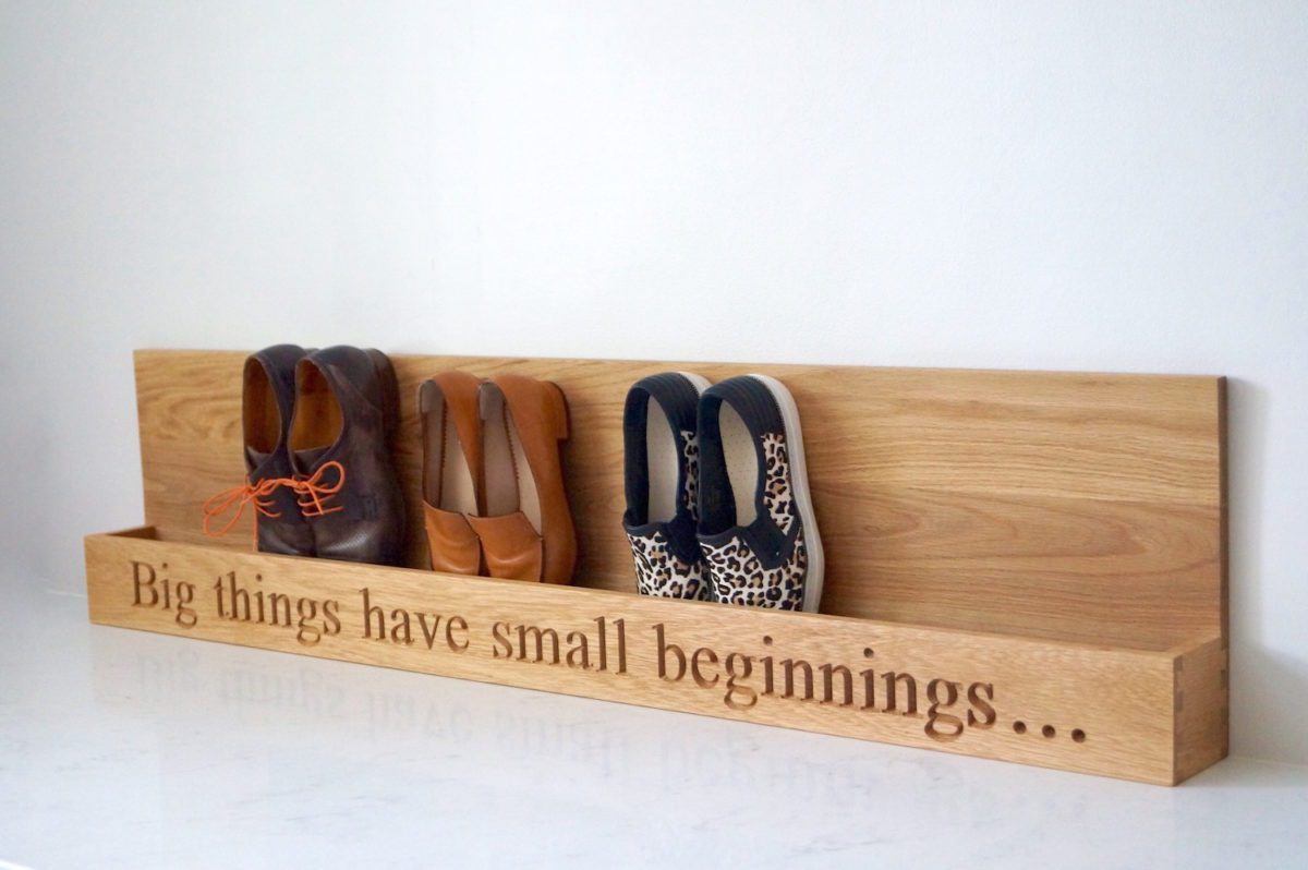 Personalised Wooden Shoe Rack | MakeMeSomethingSpecial.com