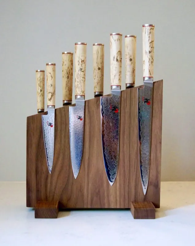 Knife Racks | Custom Made Walnut Magnetic Knife Box