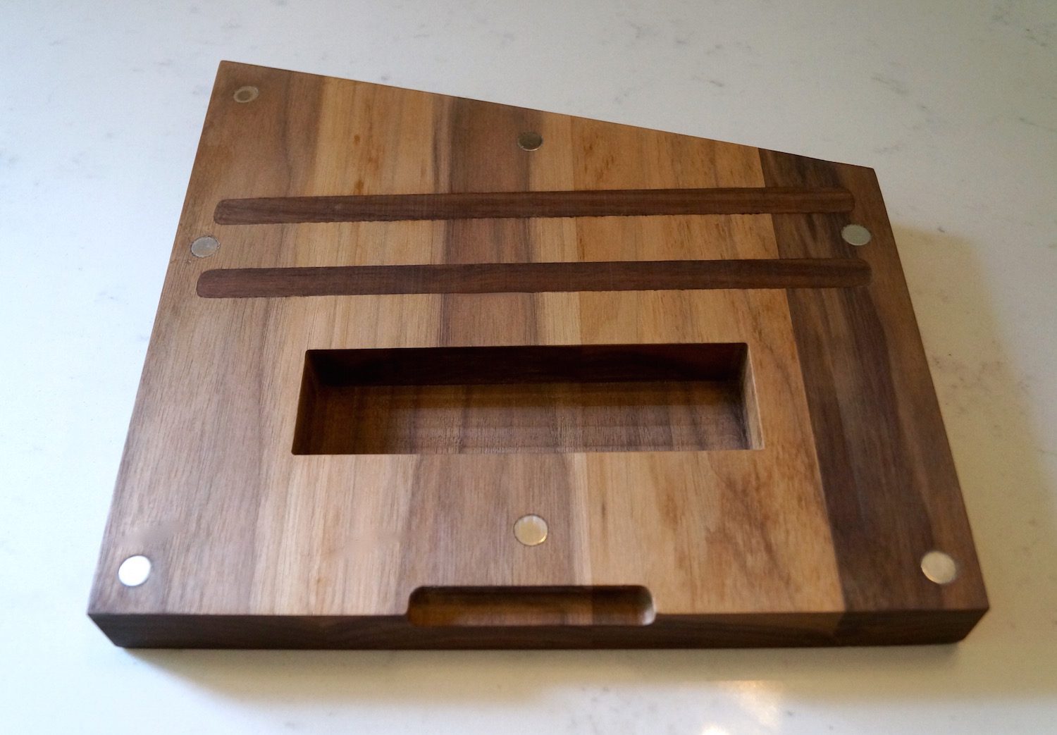 Knife Racks | Custom Made Walnut Magnetic Knife Box