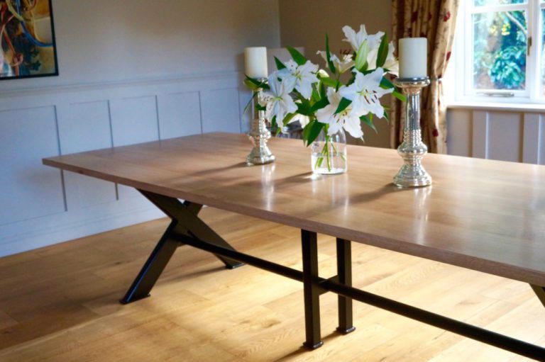 Bespoke X-Frame Dining Tables - MakeMeSomethingSpecial.com