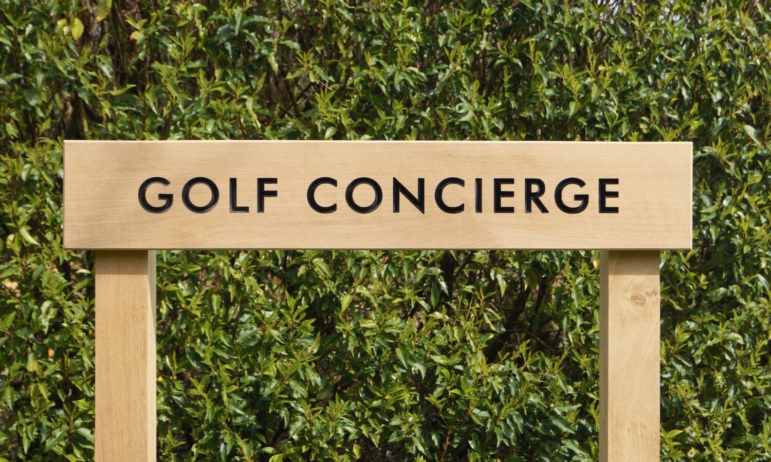 Engraved Oak Golf Course Signs | MakeMeSomethingSpecial.com