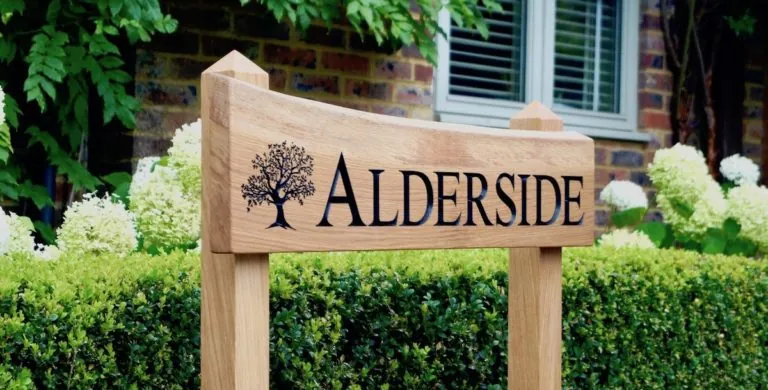 Premium Free Standing natural edge sign | MakeMeSomethingSpecial.com