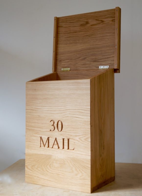 Personalised Wooden Post Box With Lock | MakeMeSomethingSpecial