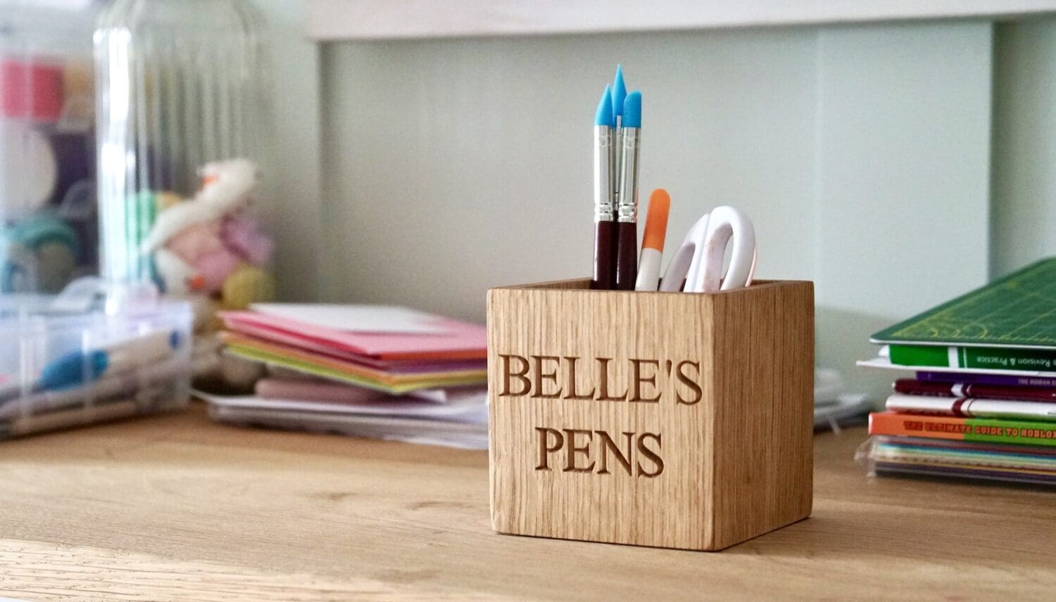 Personalised Wooden Pencil Pot | MakeMeSomethingSpecial.com