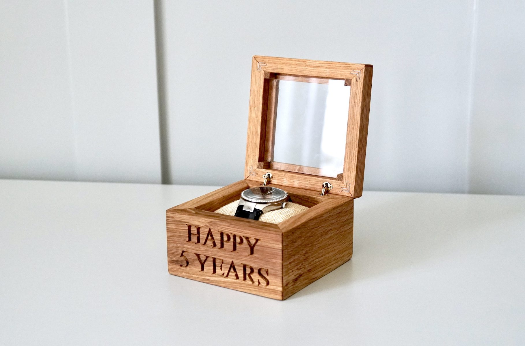 Personalised Wooden Watch Box | MakeMeSomethingSpecial.com