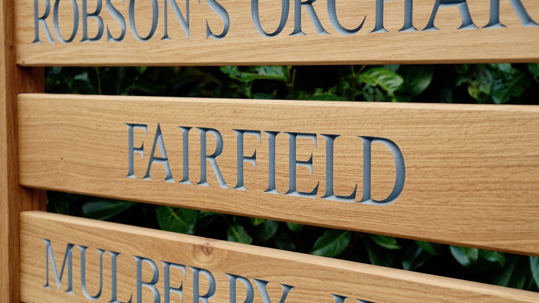 Engraved Tiered Oak House Signs | MakeMeSomethingSpecial.com