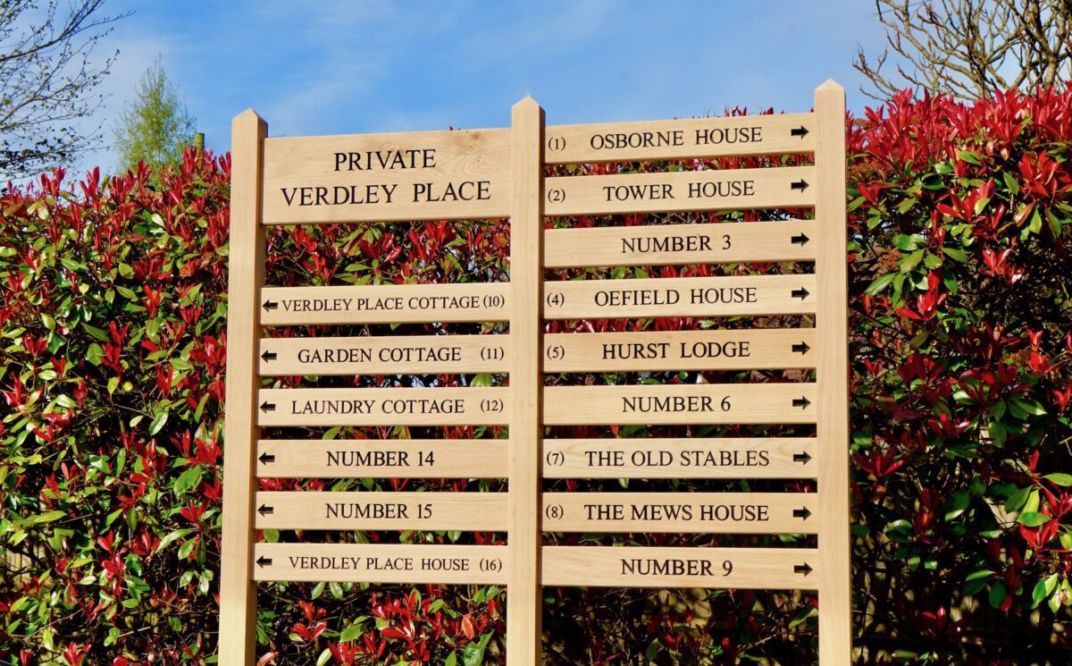 Premium Engraved Tiered Oak House Signs | MakeMeSomethingSpecial